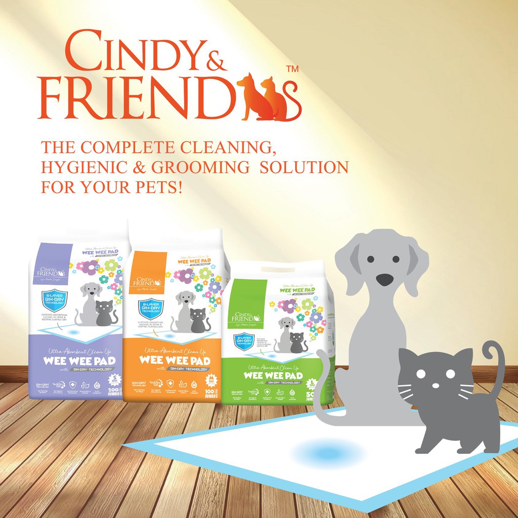 Cindy&friends Pet Wee Wee Pad Jumbo Pack | Shopee Malaysia