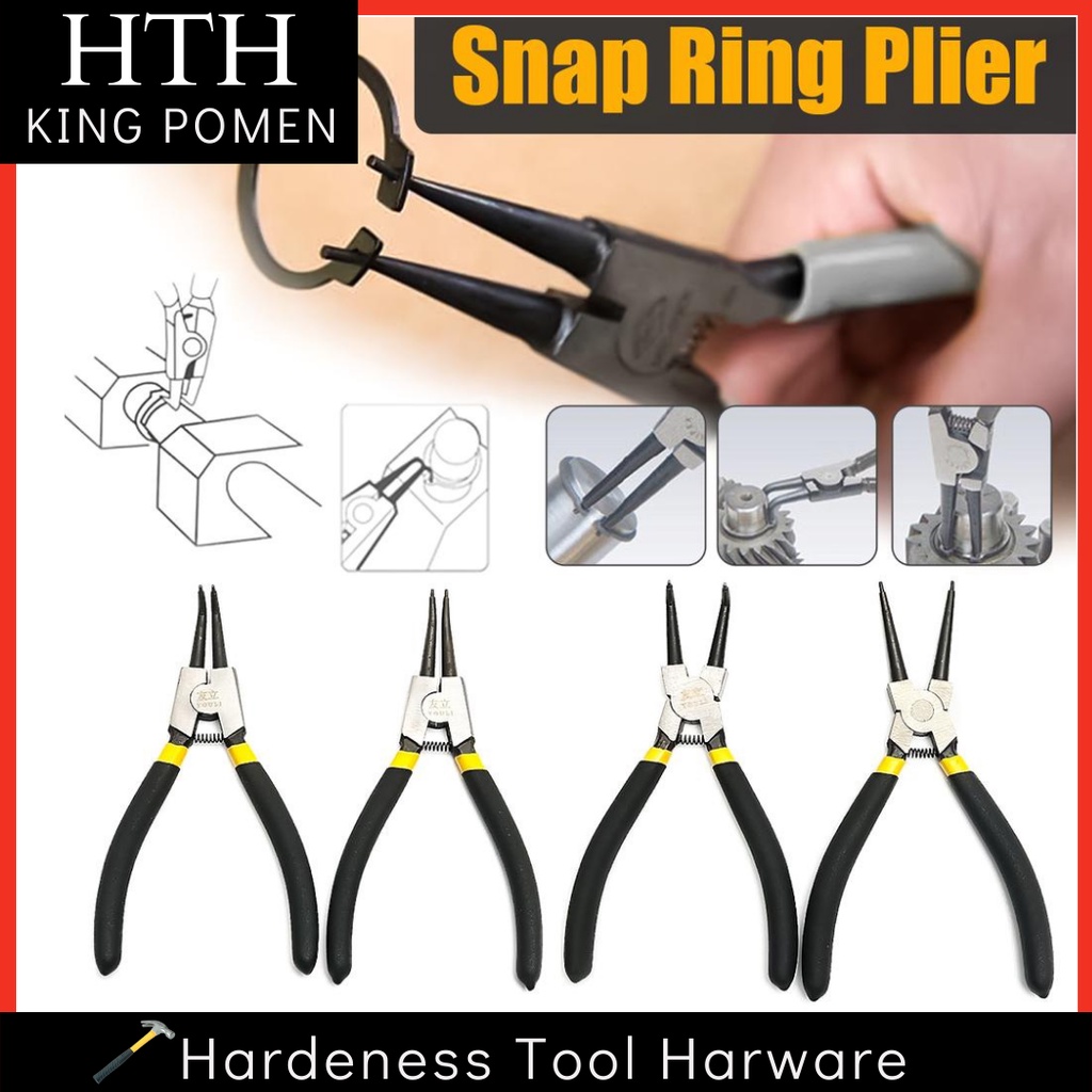 Multi-Function Snap Ring Pliers Set 4PCS Multi-Crimp Tool Inner And ...