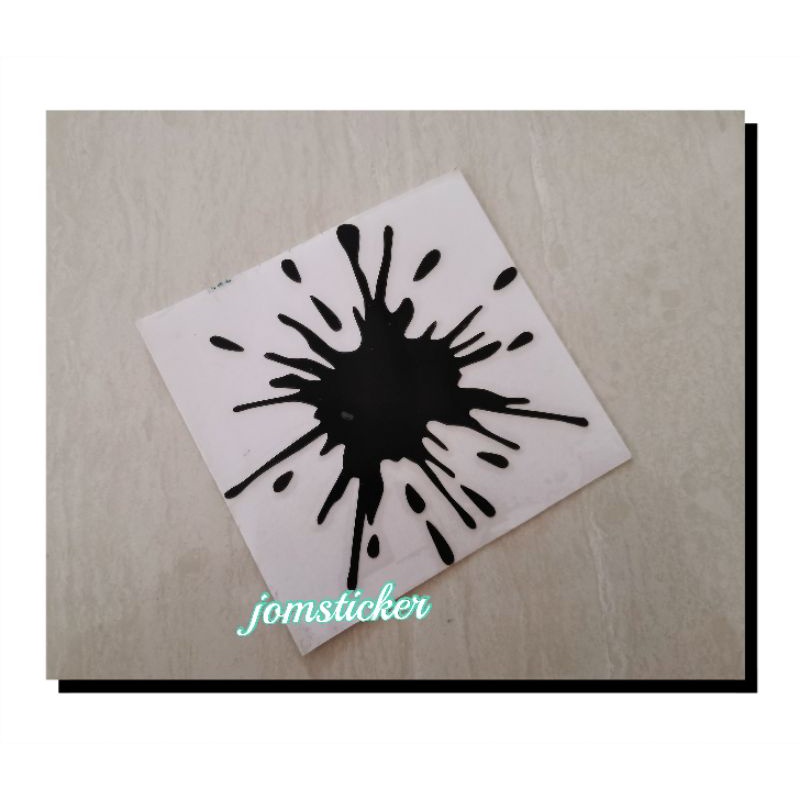 Sticker corak tampal calar kereta /water splash (sticker cutting ...