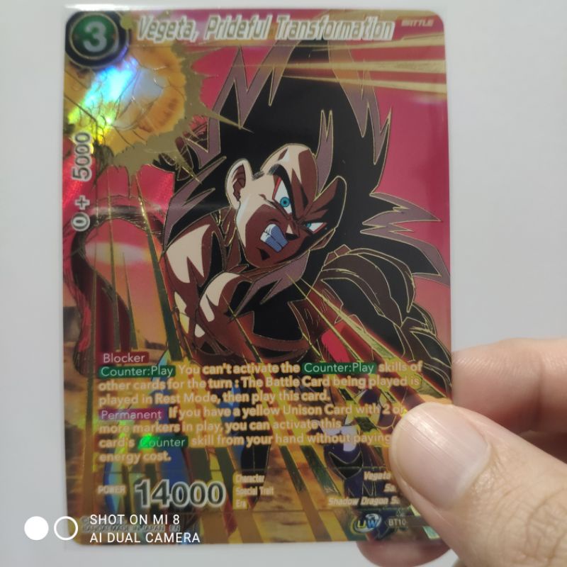 Dragon Ball Super CCG TCG I BT10-105 SPR Vegeta, Prideful Transformation (1st edition) | Shopee ...