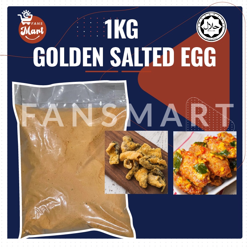 Premium Golden Salted Egg Powder 1kg / Serbuk Telur Masin Halal 1kg ...