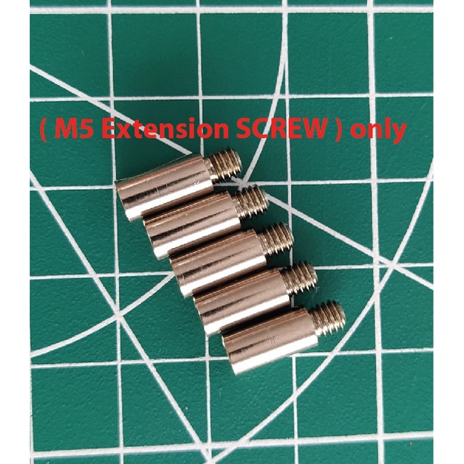 BINDING SCREW Extension M5 only 10mm (5 PCS Silver Color) | Shopee Malaysia
