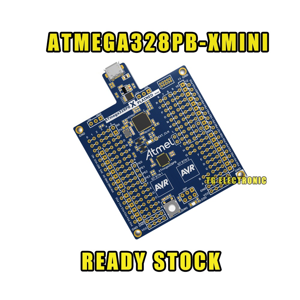 [Ready Stock] Atmel ATmega328PB Xplained Mini Evaluation Board AVR ...