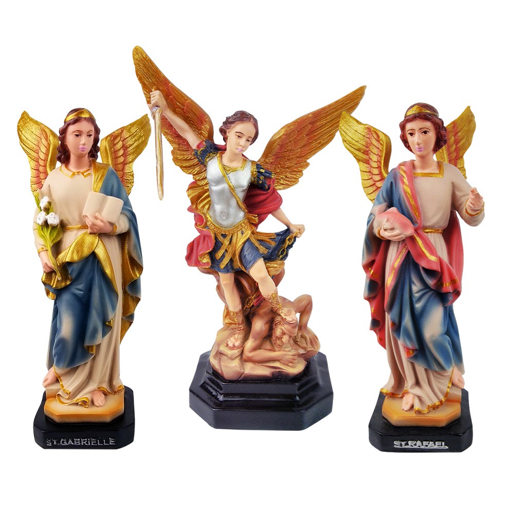 Spiritual Statue Of 3 Archangels Saint Gabriel Mikael Rafael 20cm ...