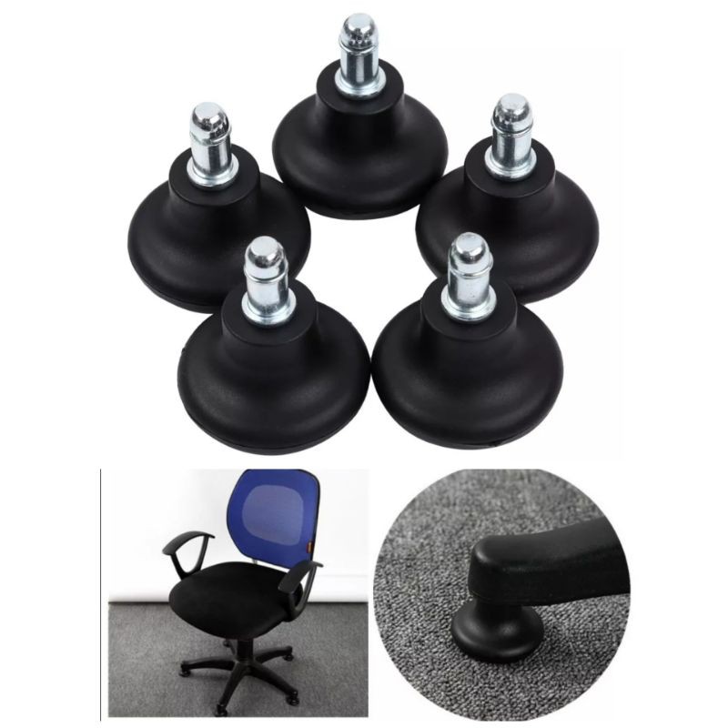 5 Office Computer Swivel Chair Fasten Bell Glides Chairs Casters Wheels ...