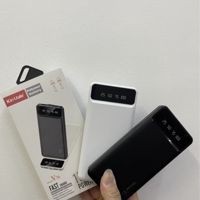 Kin Vale V76 Power Bank Fast Charge 10000MAH Power Bank 2 USB Output ...