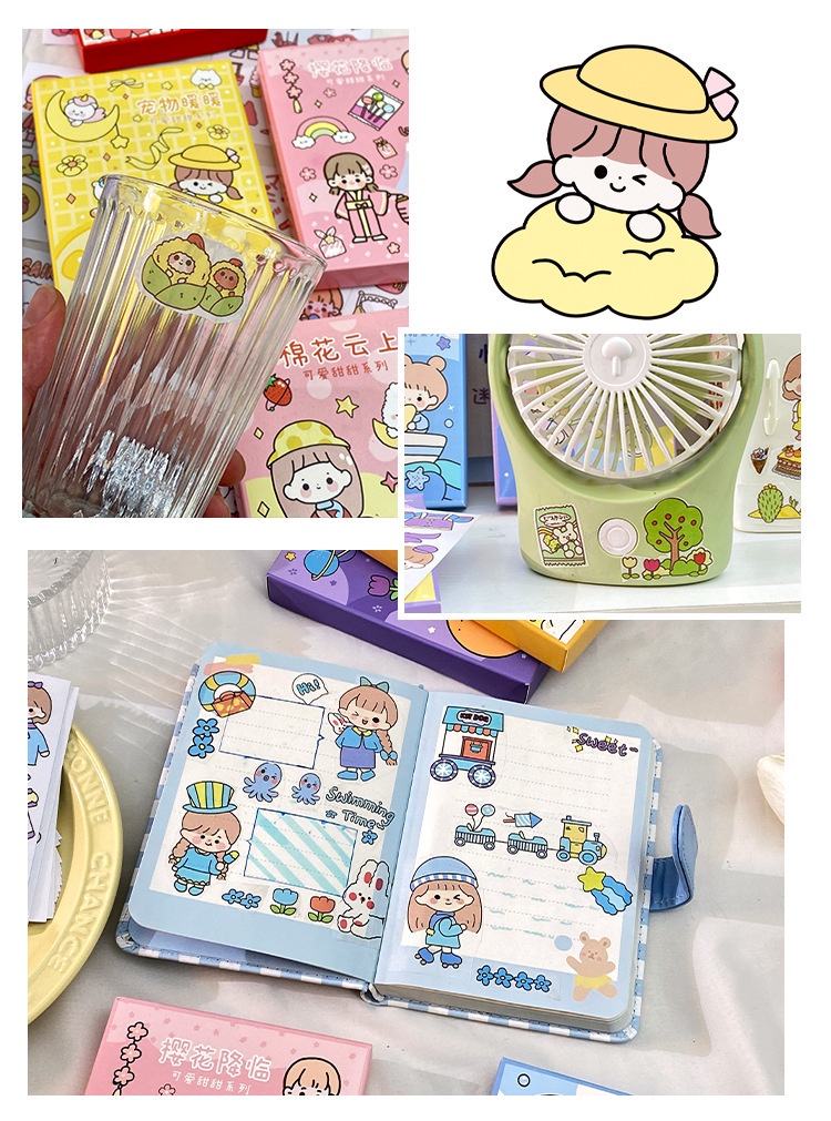 50 Non-Repeated Stickers Journal Sticker Handbook Sticker 50 Sticker ...