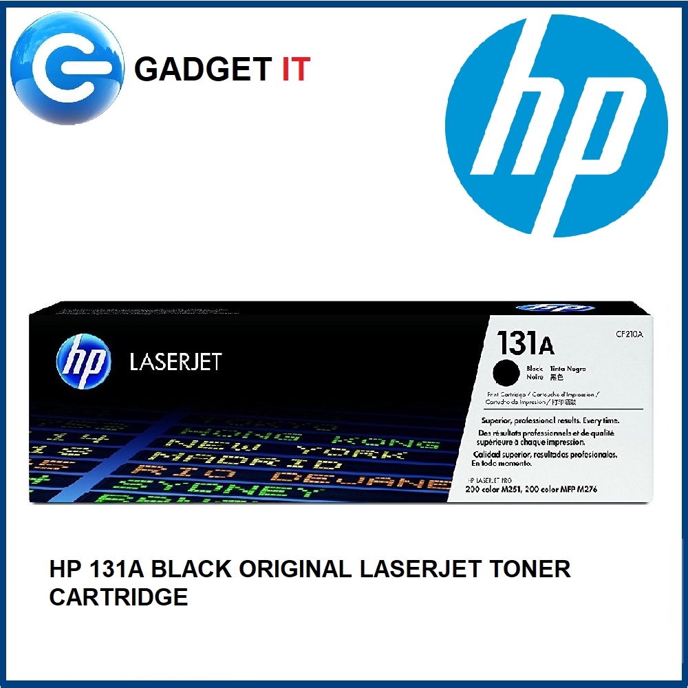 HP 131A BLACK ORIGINAL LASERJET TONER CARTRIDGE (TN-HP-CF210A) | Shopee ...
