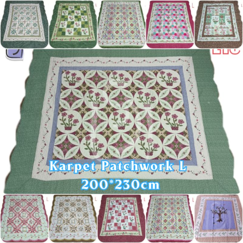 Karpet Patchwork saiz L 100% cotton | Shopee Malaysia
