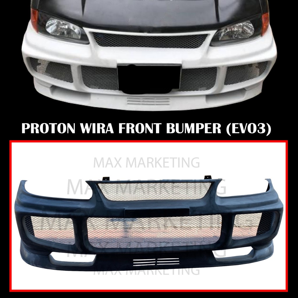 PROTON WIRA FRONT BUMPER (EVO3) (PU) POLYURETHANE (PU) SKIRT LIP ...