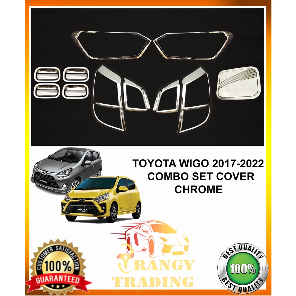 Toyota Wigo 2ND-3RD GEN 2017 to 2022 Full Garnish / Combo Set Cover ...