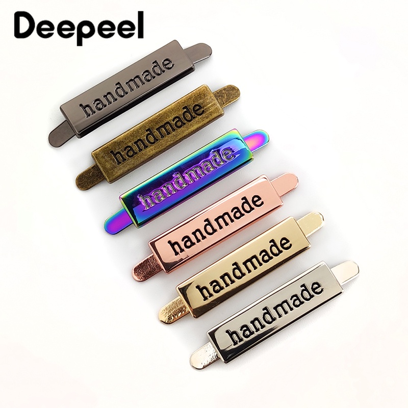 3Pcs Quality Metal Handmade Tag Label Crochet Knitting Bag Decor ...
