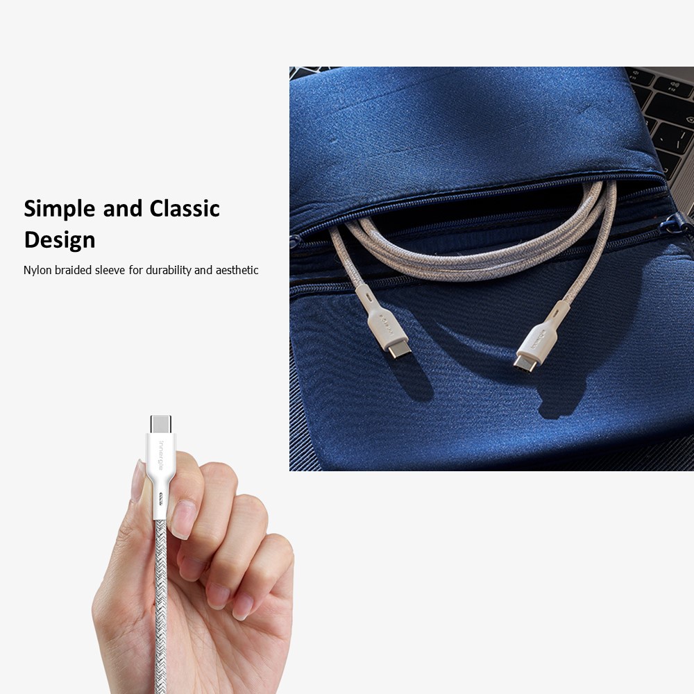 Innergie C-C 1.8meter Type C to Type C Cable 5A PD100W Fast charging USB 2.0 Fast Charging ...