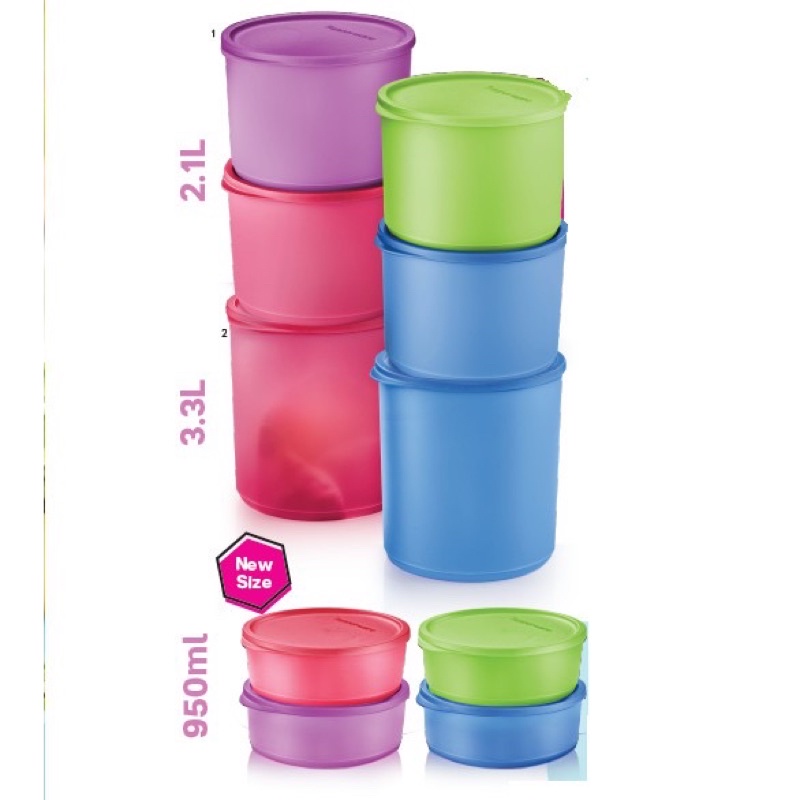 SUMMER FRESH ROUND SET TUPPERWARE 💯, BUY 6 FREE 4 FREE GIFT TUPPERWARE ...