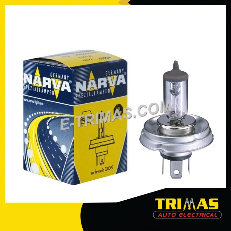 48904 Narva ORIGINAL H4 P45T 100/90W 12V Halogen Bulb | Shopee Malaysia