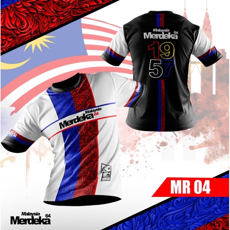 Merdeka 2021 Sublimation Tshirt | Malaysia Merdeka 64 Tahun | Shopee ...