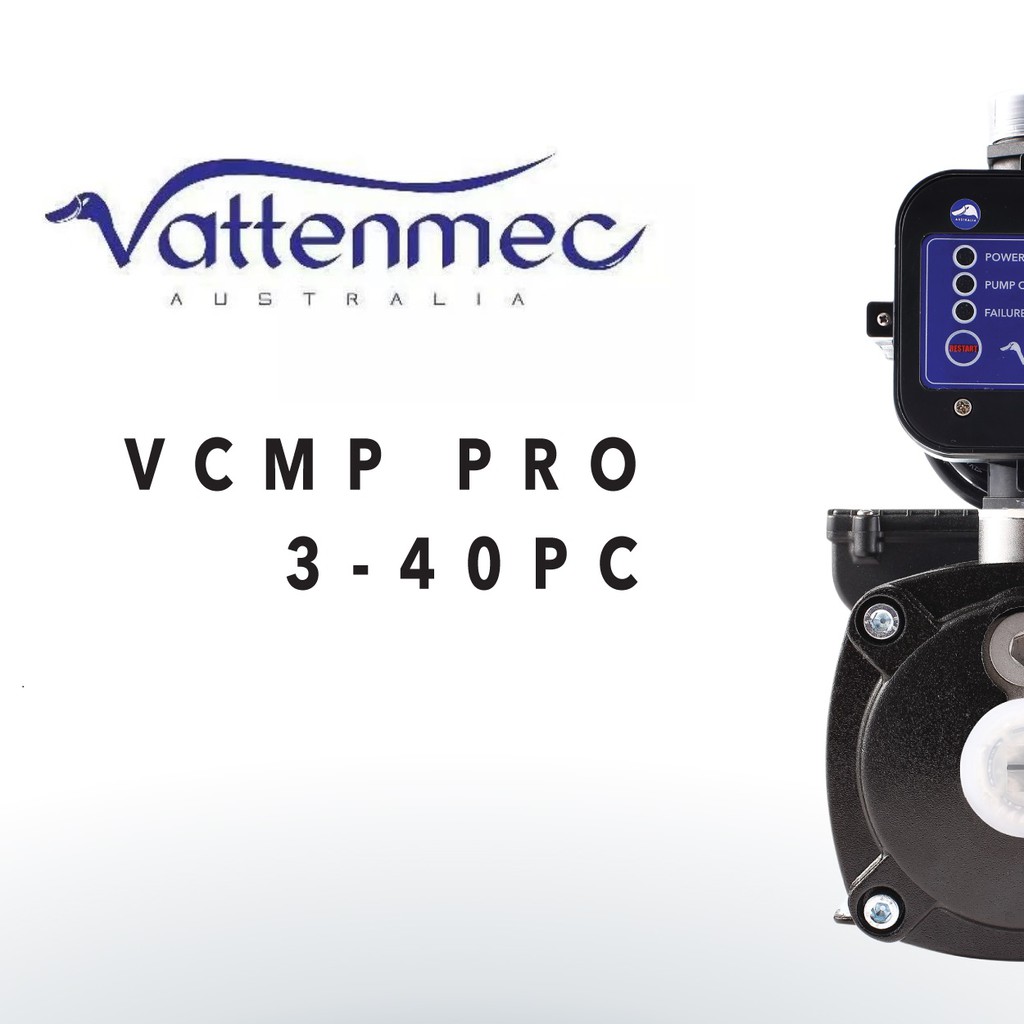 VATTENMEC VCMP (PRO) 3-40PC STAINLESS STEEL MULTI-STAGE CENTRIFUGAL ...