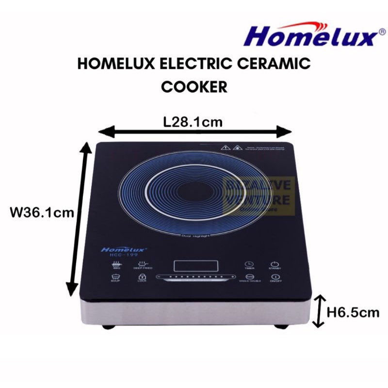 HomeLux Digital Ceramic Cooker | Induction Cooker | Electric cooker ...