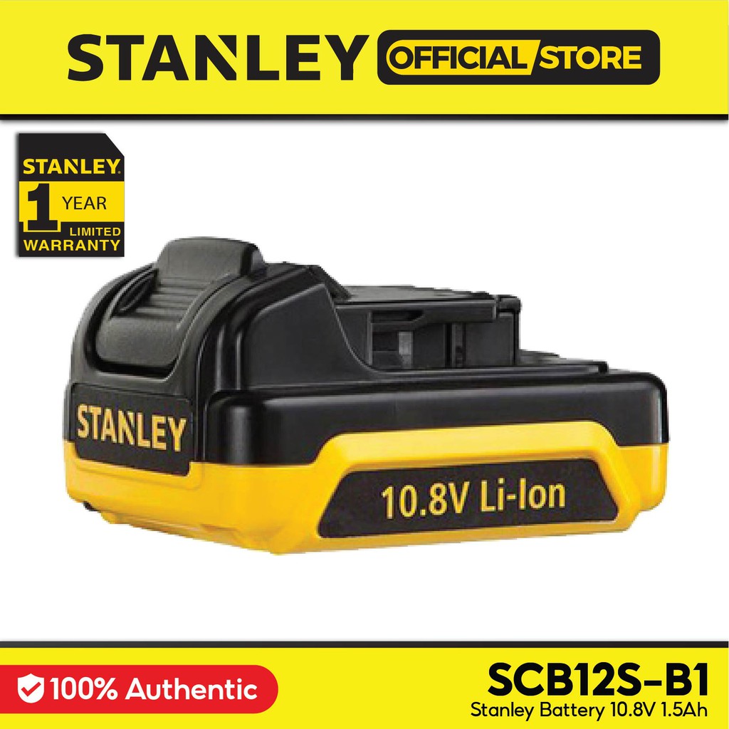 STANLEY SCB12S BATTERY 10.8V / 12V 1.5AH LI-ION FOR CORDLESS DRILL ...