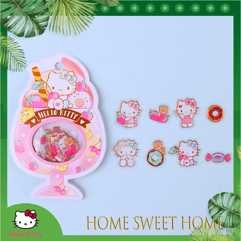 HELLO KITTY Shiny Sticker Pack [Authentication] Lovely DIY Handbook ...
