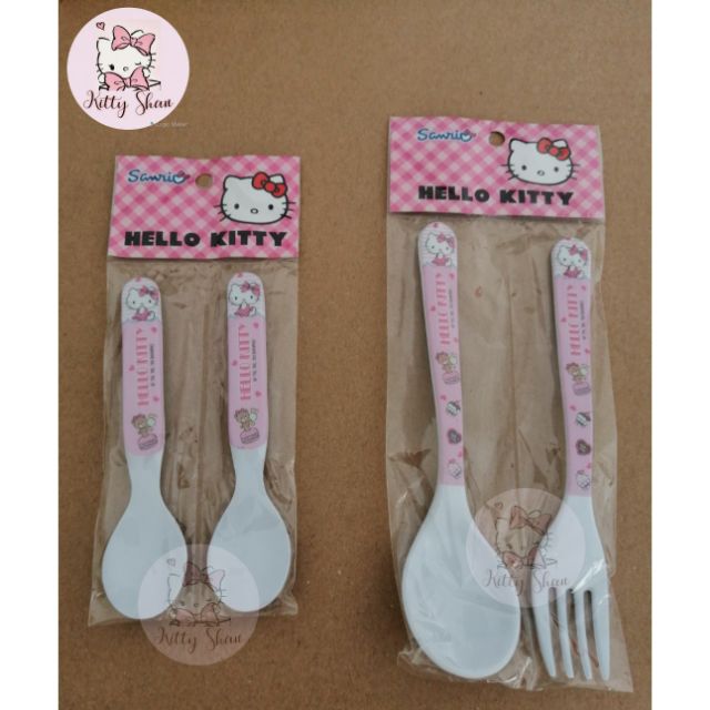 SANRIO Wave Indonesia Hello Kitty Baby Spoon /Melamine Cutlery Set ...