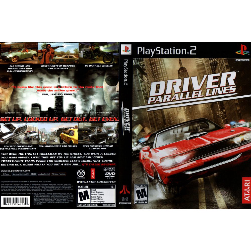 Driver Parallel Lines (CD Games PS2) | Shopee Malaysia