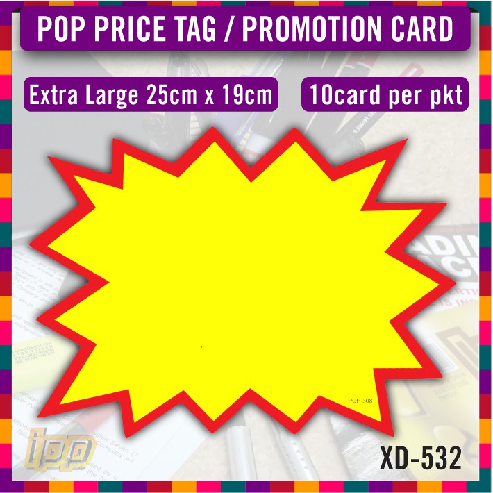 POP Price Tag Promotion Cards / Thumbs Up Pop Price Tags / Jualan Tag ...