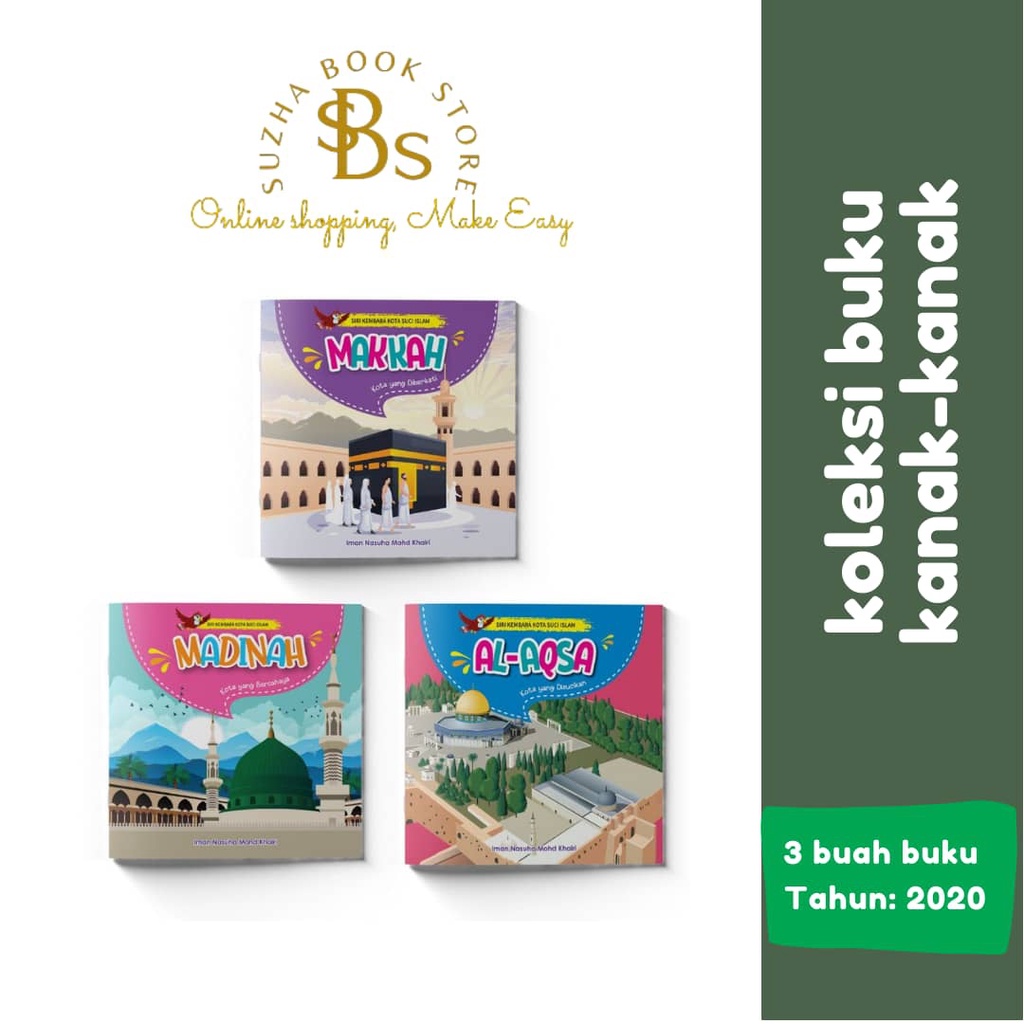 Set Buku Siri Kembara Kota Suci Islam (Makkah, Madinah, Al-Aqsa) | Shopee Malaysia