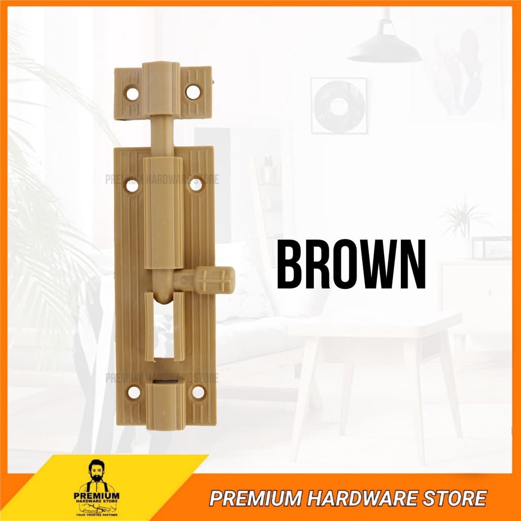 PVC DOOR LATCH PVC Bolt PVC Slug Toilet Bathroom Fitting Room Plastic ...