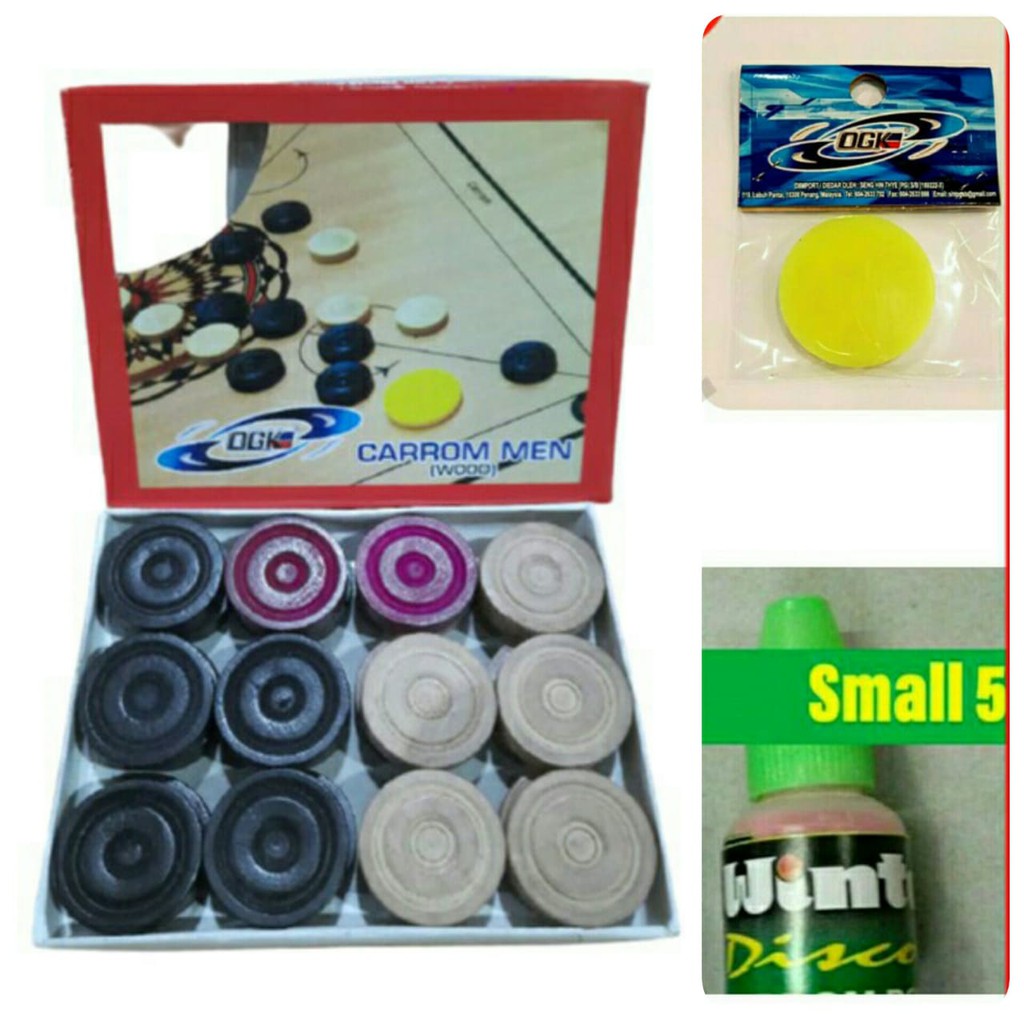CARROM MEN / striker carrom wintex carrom powder disco powder carrom ...
