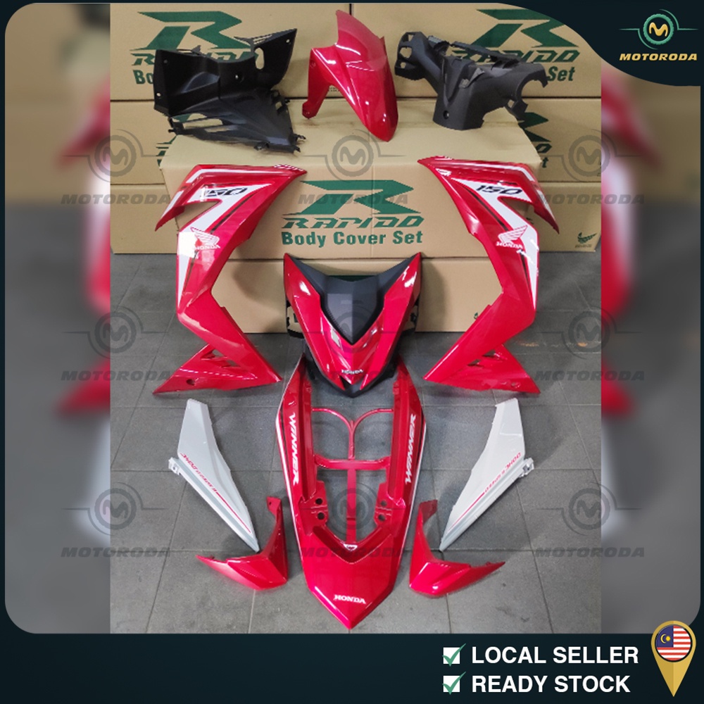 Rapido Cover Set Assembly RS150R V1 V2 Winner 150 (8) (Sticker Tanam ...