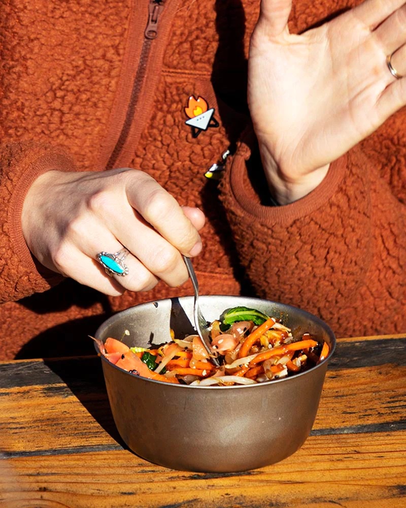 Snow Peak Titanium Trek Bowl – Japan Made 13cm Ultralight Stackable ...
