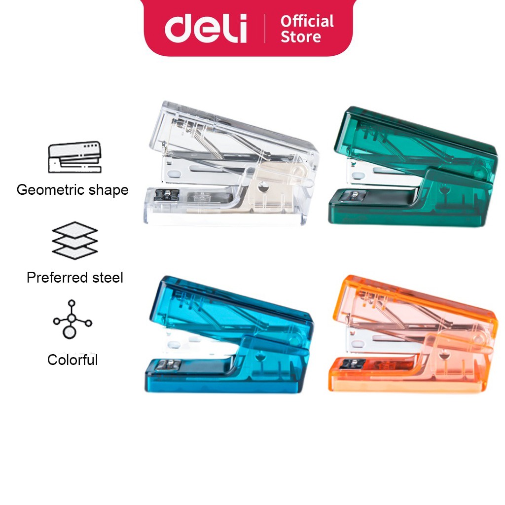 Deli Stapler NS083F Nusign Series Transparent 24/6 & 26/6 #12sheets ...
