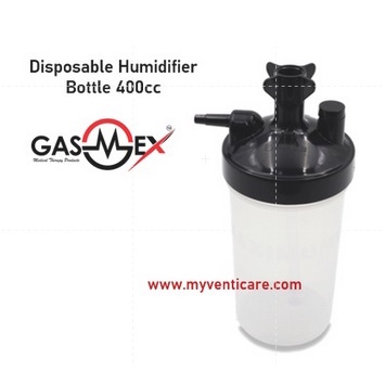 DISPOSABLE BUBBLE HUMIDIFIER BOTTLE 250cc (6psi) FOR OXYGEN ...