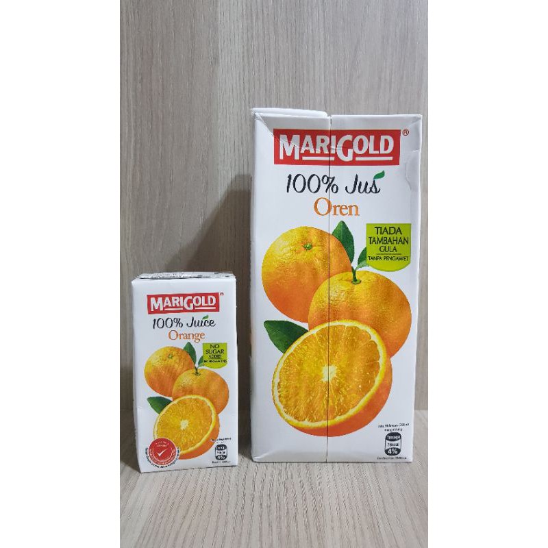 Marigold Orange Juice 200ml/1 Liter | Jus Oren Asli | Shopee Malaysia