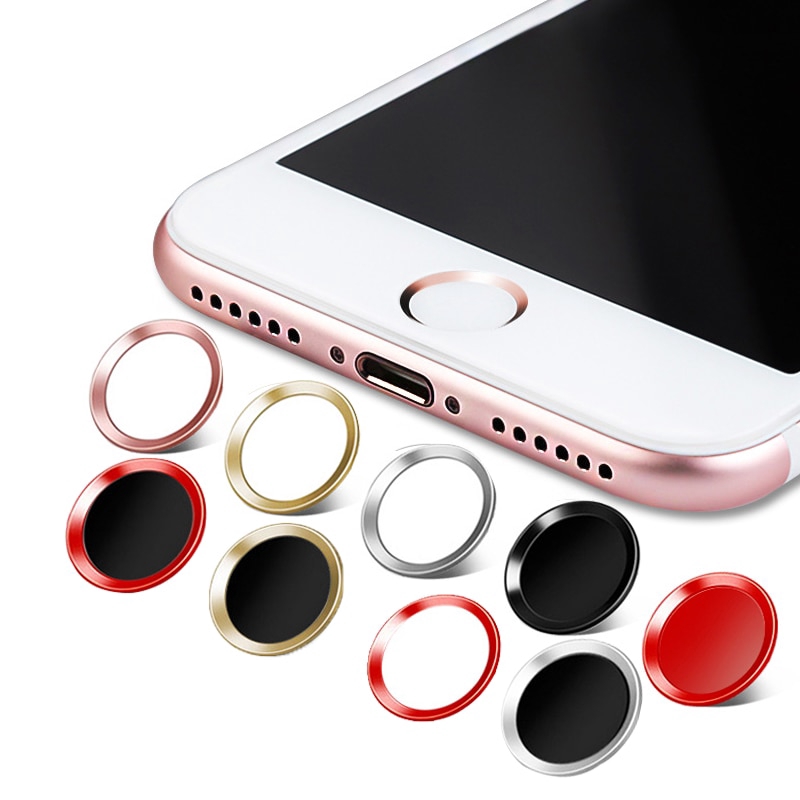 Apple iPhone8 7 6 6s 5 5s home button stickers fingerprint ...