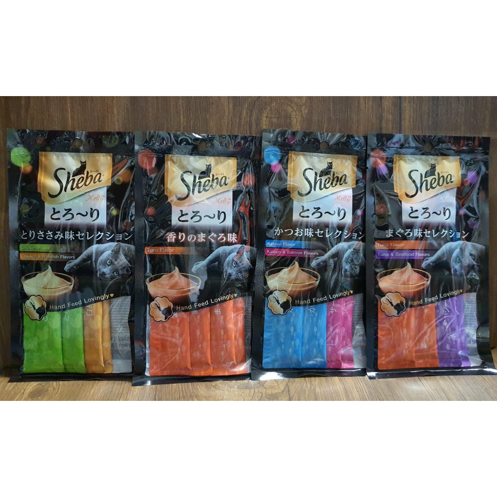 Sheba Melty Creamy Cat Treats Cat Snacks (12G x 4 sticks) Sheba Cat Lick | Shopee Malaysia
