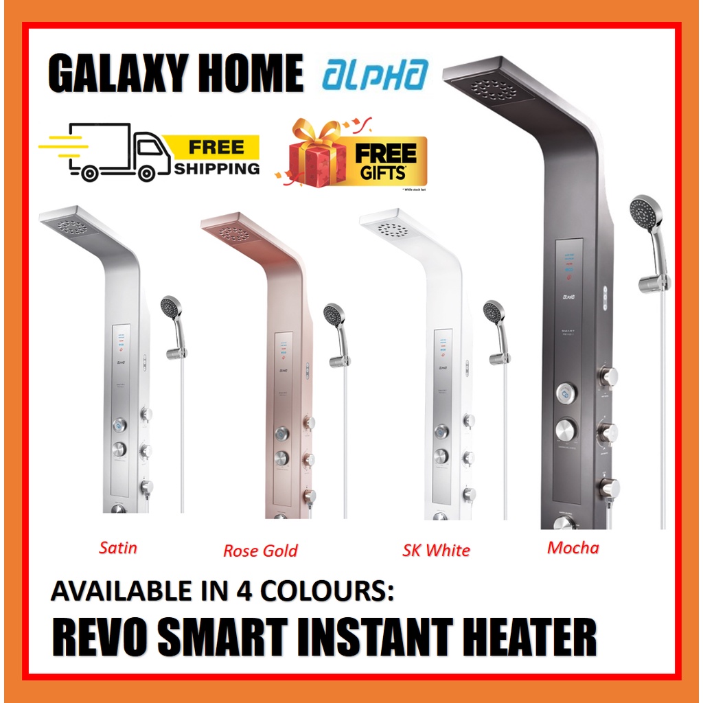 🔥FREE SHIPPING🔥 Alpha Smart Revo i Revo E Instant Water Heater with DC Pump (Alpha Gen 11 Hand ...
