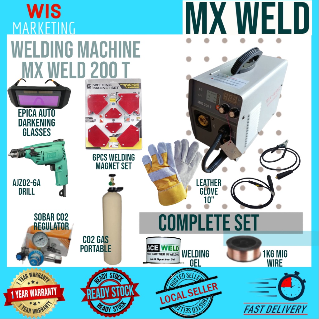 MX WELD MIG200T WELDING MACHINE | Shopee Malaysia