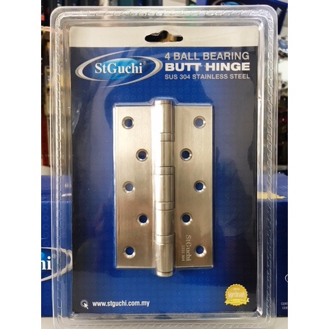 St Guchi Super Heavy Duty 5" Stainless Steel 4 Ball Bearing Hinges ...