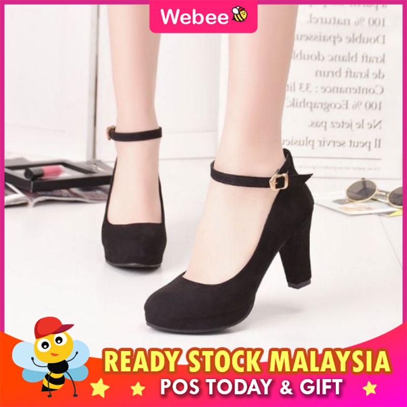 READY STOCK💝WEBEE 8117 Purujit Women's High Heels Shoes Kasut Tinggi ...