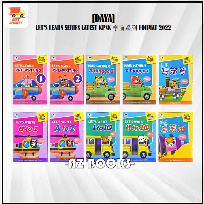 [AZ] DAYA: PRASEKOLAH LET'S LEARN SERIES 学前系列 LATEST KSPK 2022 | Shopee ...