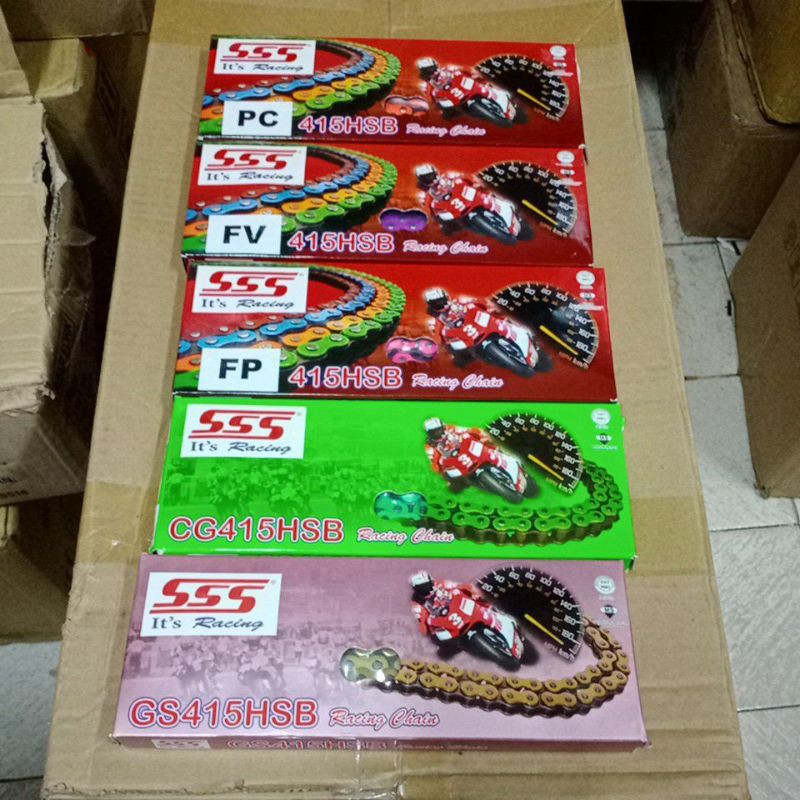 SSS 415-132L HSB chain Colour (Gold/Green/Pink/Purple/Orange/Yellow/Red ...