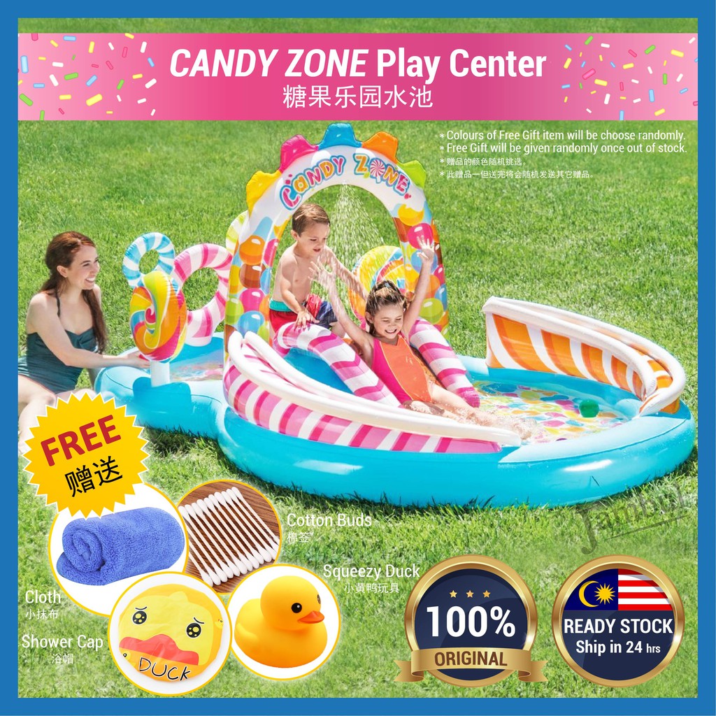 INTEX Candy Zone Play Center Children Swimming Pool Playground Toy ...