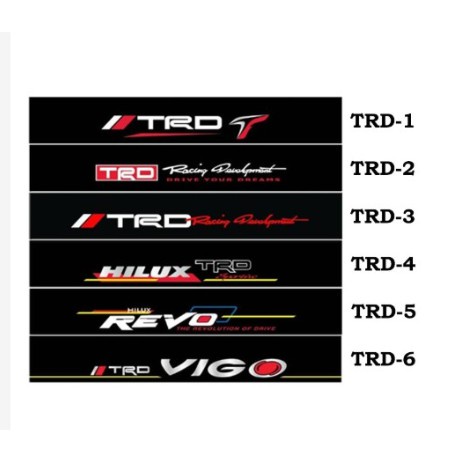 Toyota TRD Hilux Revo Front Windscreen Sticker Car (52" INCH) | Shopee ...