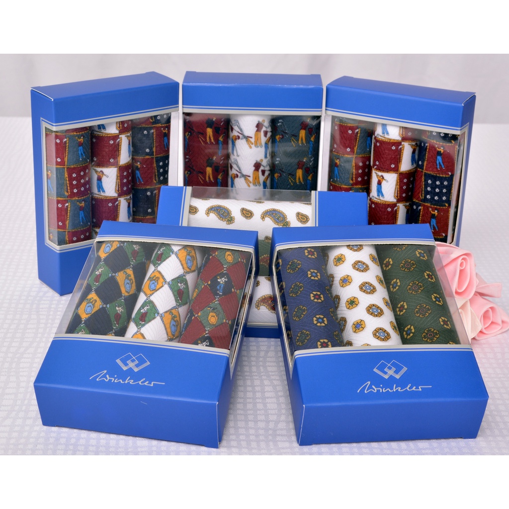 MATTICCHIO ITALY TEDDY Collection Men Box Printed Handkerchief. Brand ...