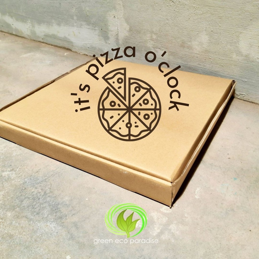 Pizza Box Brown 12 inch Food Box Made in Malaysia 50 pieces | Shopee ...