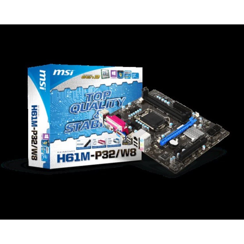MSI H61M-P32/W8 MOTHERBOARD INTEL LGA1155 Socket | Shopee Malaysia