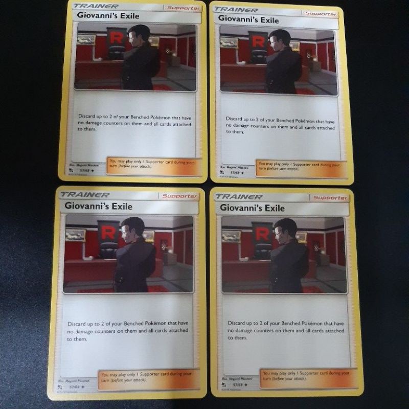 Pokemon Card TCG : Hidden Fates : Trainer : Giovanni's Exile 57/68 ...