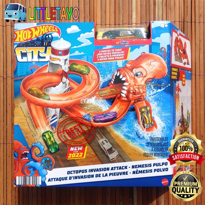 Hotwheels CITY GATOR LOOP ATTACK OCTOPUS INVES ATTACK NEMESIS LAB TRACK ...